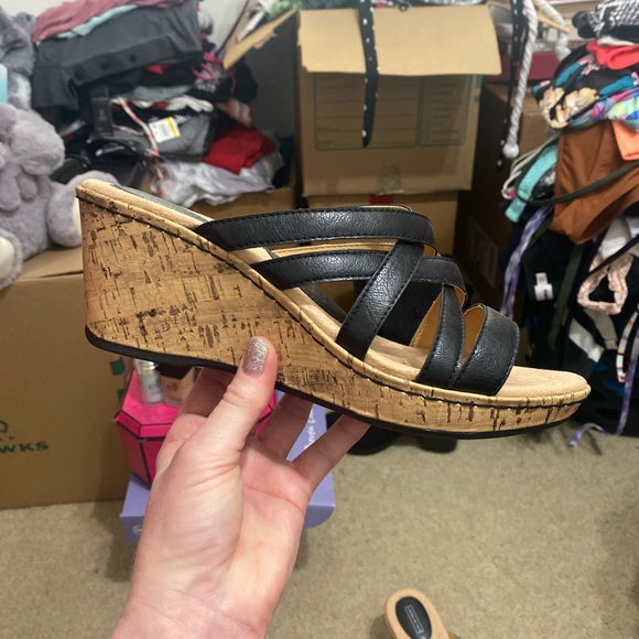 Laura Scott | Shoes | Laura Scott Black Heeled Sandals | Poshmark